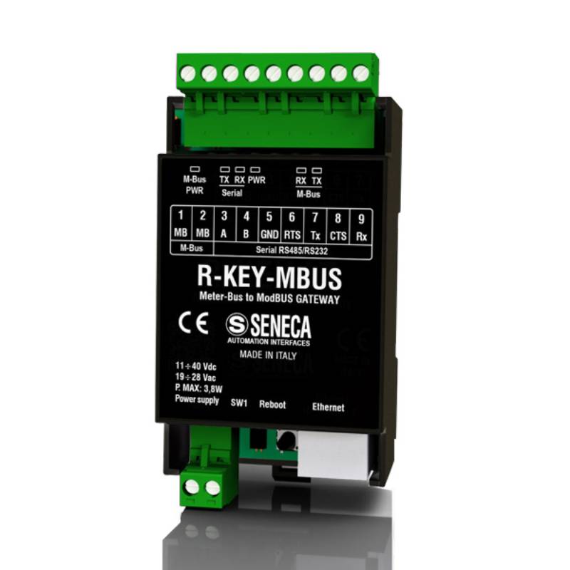 Seneca R-KEY-MBUS – Passerelle M-Bus vers Modbus RTU/TCP